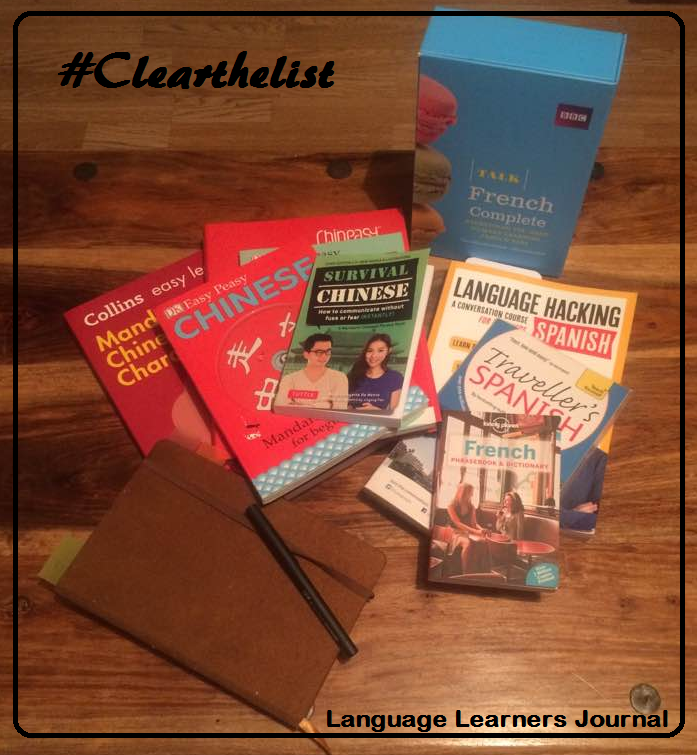 Language Learning Goals: March 2017 #Clear The List - Language Learners Journal